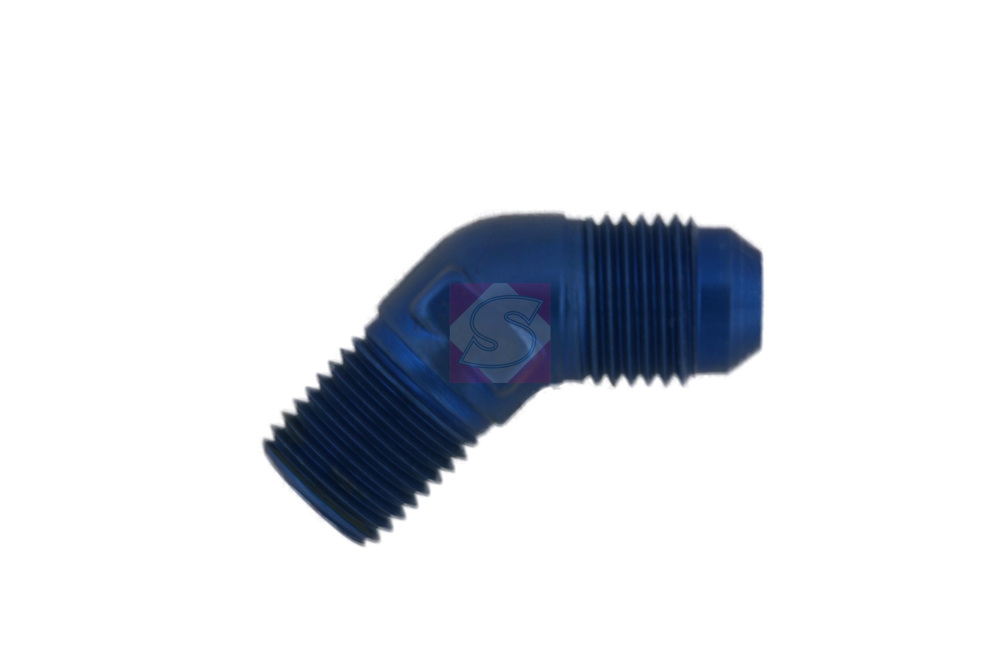 Adapter 45° Dash-16 x 1NPT | NPT x JIC (Dash) | Aluminium Adapter ...